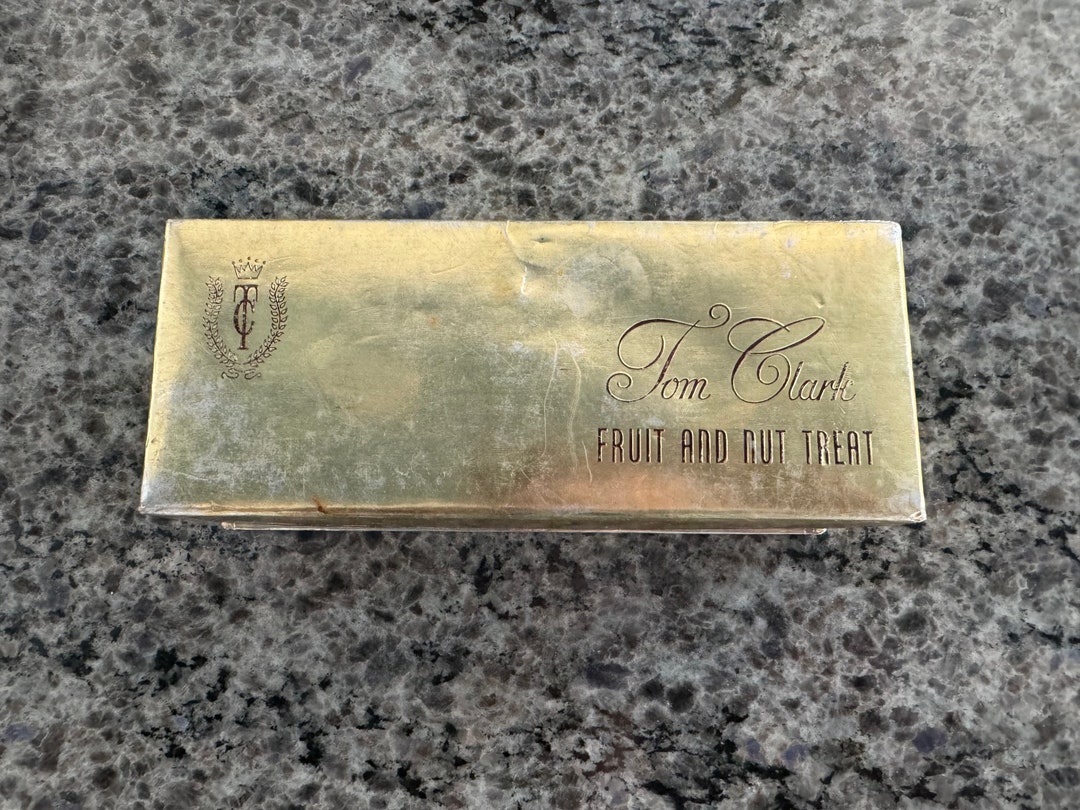 Vintage Tom Clark Confections Company Gold Candy Box Los Angeles ...