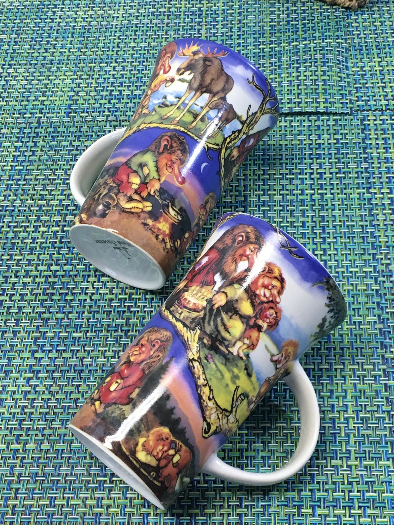 Set of 2 Trolls of Norway Large Ceramic Coffee Mug Nord | Etsy
