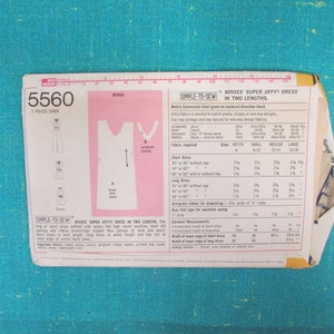 RARE 1973 Simplicity Sewing Pattern 5560 Misses SUPER JIFFY Summer ...