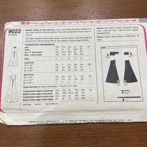 1977 Simplicity Sewing Pattern 8022 Summer Bandeau Style Summer Dress ...