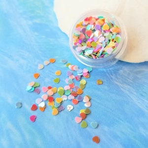 Colorful Assorted Glitter Shapes and Alphabet Fillings. Silicone Mold ...