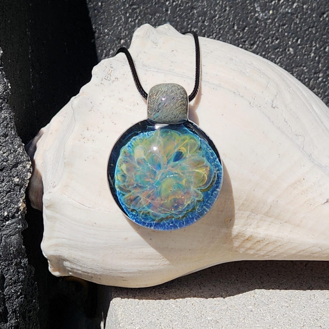 Handmade Glass Pendant – Trippy Blown Glass Necklace, Heady Glass ...