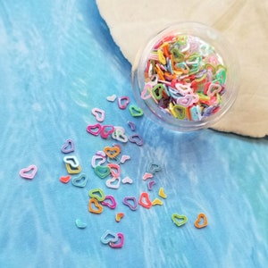 Colorful Assorted Glitter Shapes and Alphabet Fillings. Silicone Mold ...