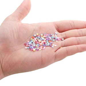 Colorful Assorted Glitter Shapes and Alphabet Fillings. Silicone Mold ...