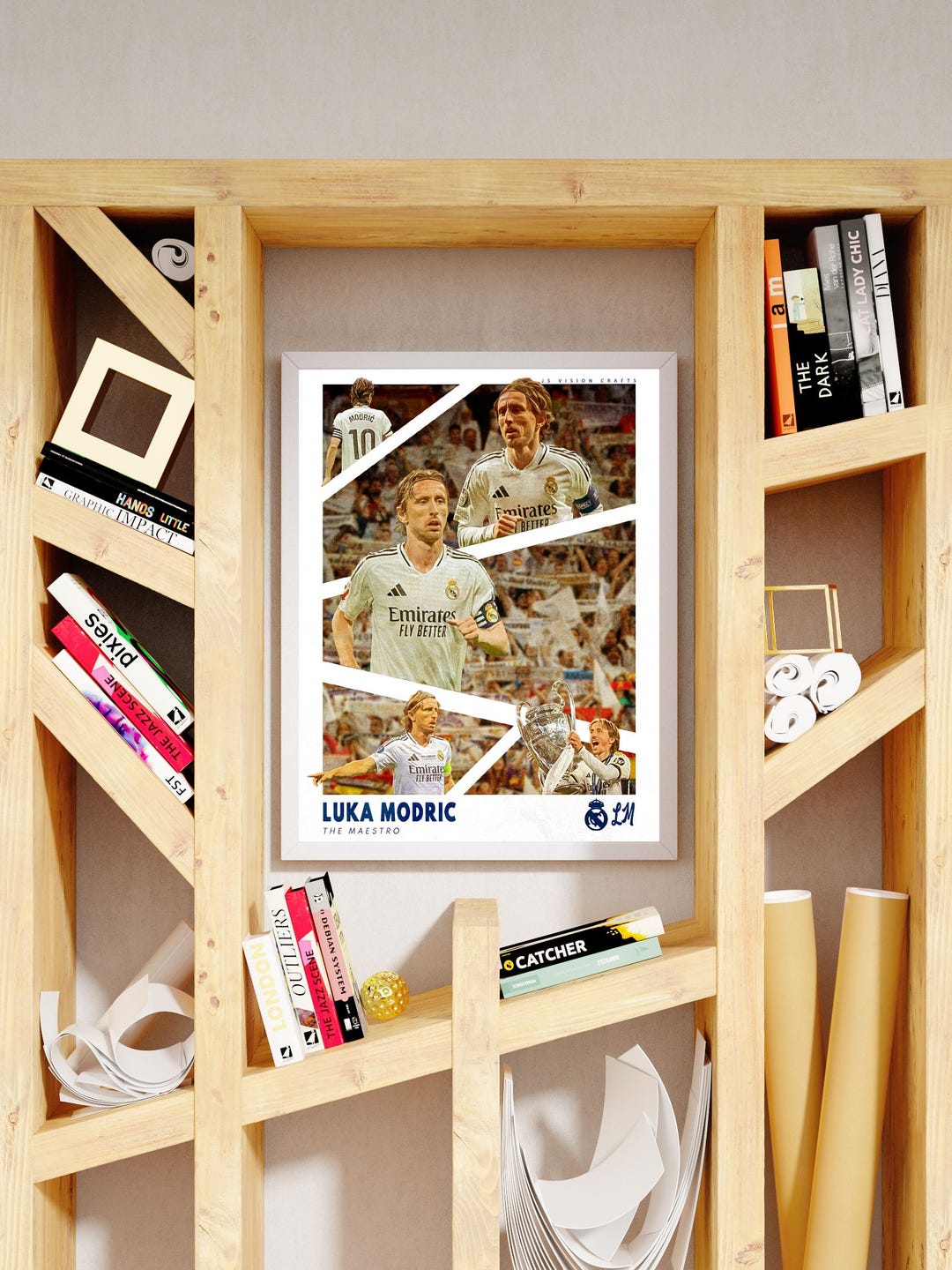 Luka Modric Football Poster – Digital Download | Wall Art Print | Real ...