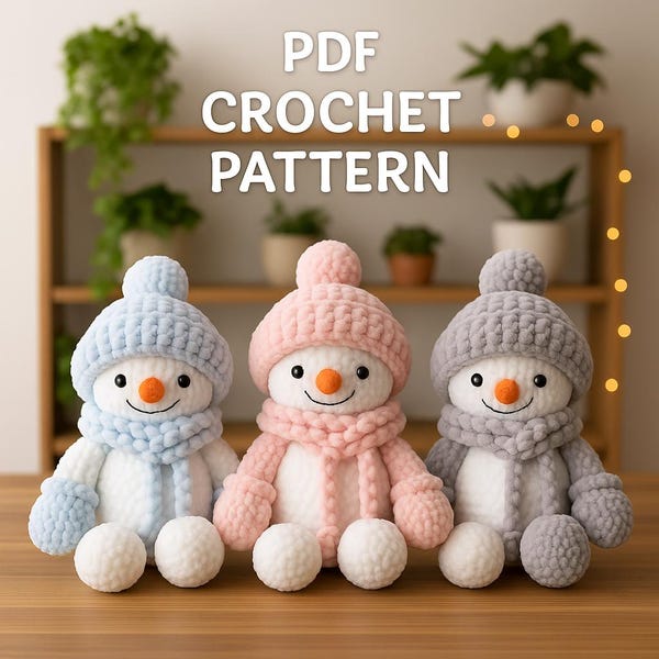 Chenille Snowman - Etsy