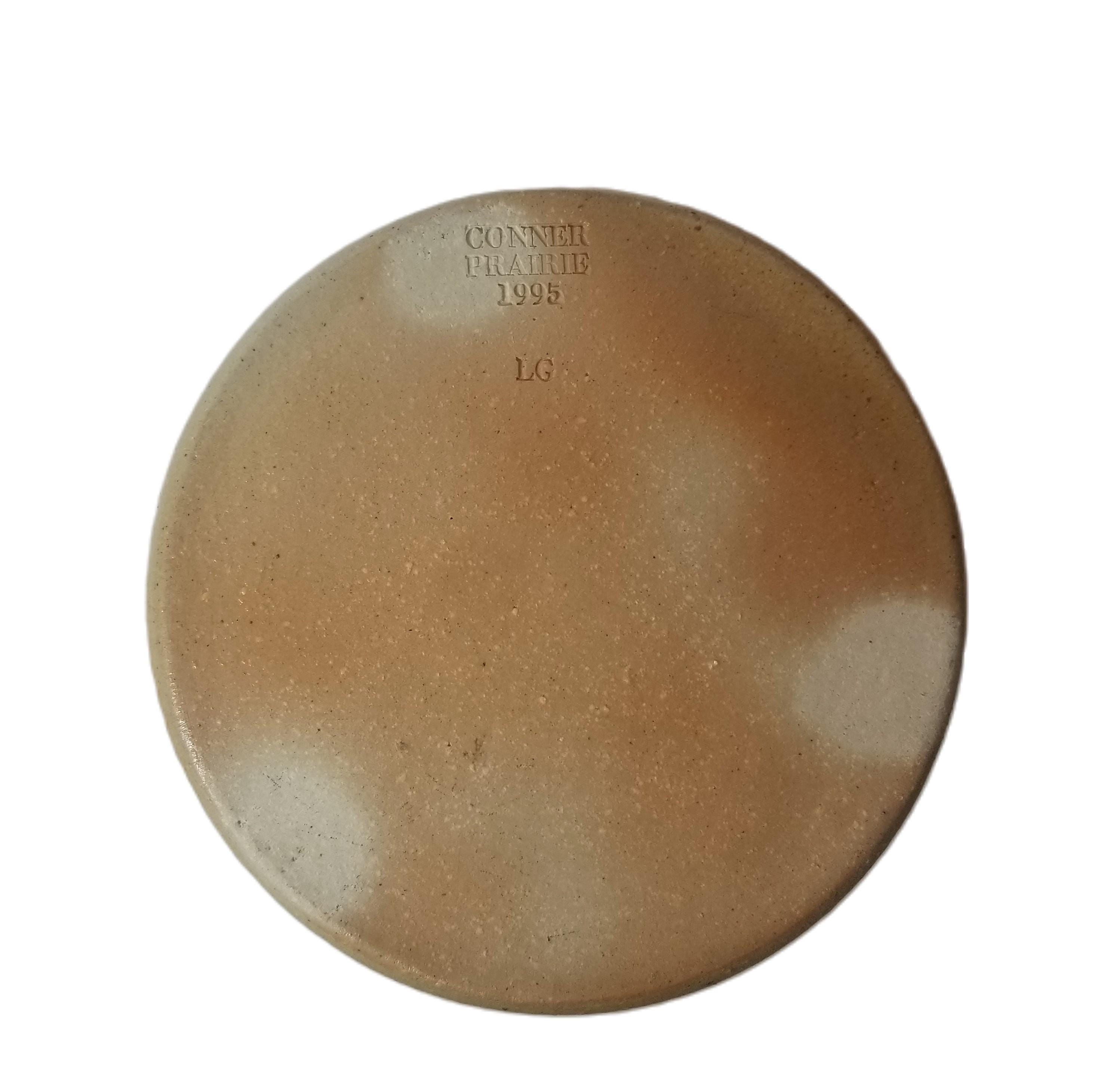 Vintage 1995 Conner Prairie Salt Glaze Pottery Pinch Pitcher Blue Heart ...