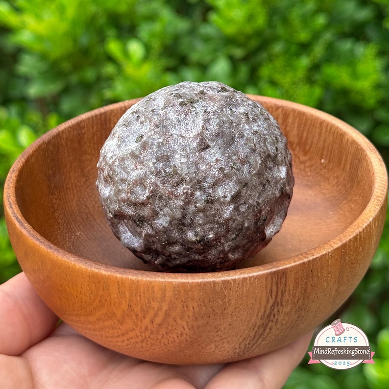 Yooperlite Moon Sphere: UV Reactive Crystal Ball, Mineral Specimen ...
