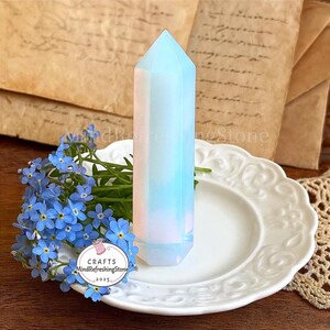 Hand-polished Opalite Crystal Tower, Gemstone Obelisk, Home Decor - Etsy