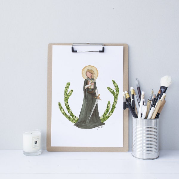 St Dymphna - Etsy