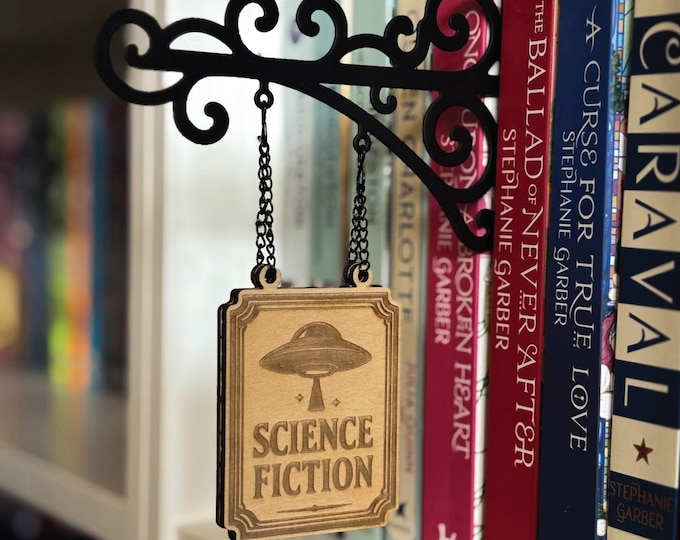 Personalised Thriller Book Tavern Sign, Custom Library Divider, Booktok ...