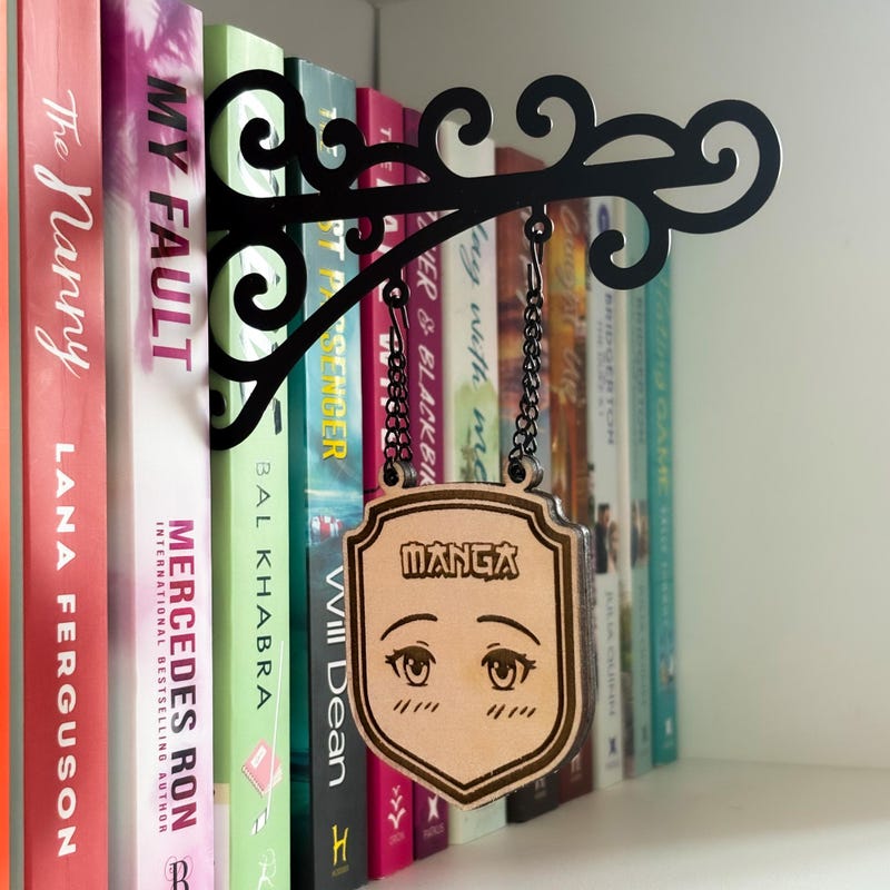 Manga Bookshelf - Etsy