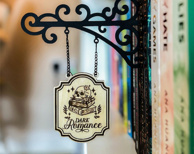 Personalised Thriller Book Tavern Sign, Custom Library Divider, Booktok ...