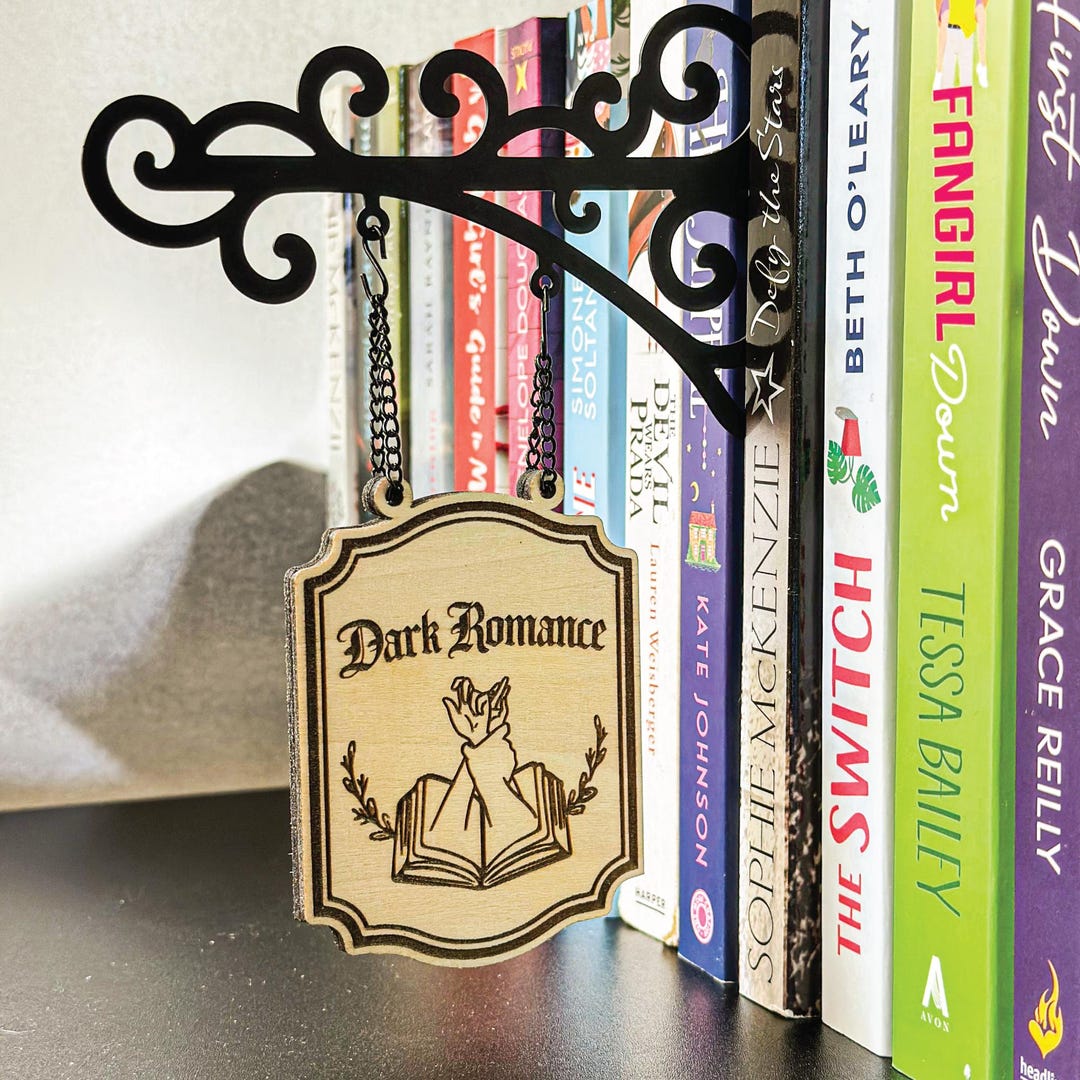 Dark Romance Tavern Sign Collection, Gothic Book Genre Signs, Vintage ...