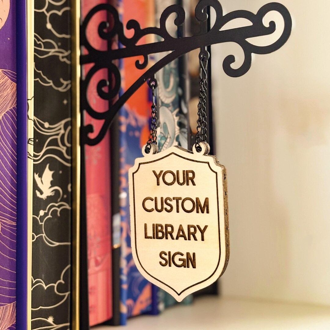 Your Custom Library Divider Set, Custom Make Your Own Bookish Sign ...