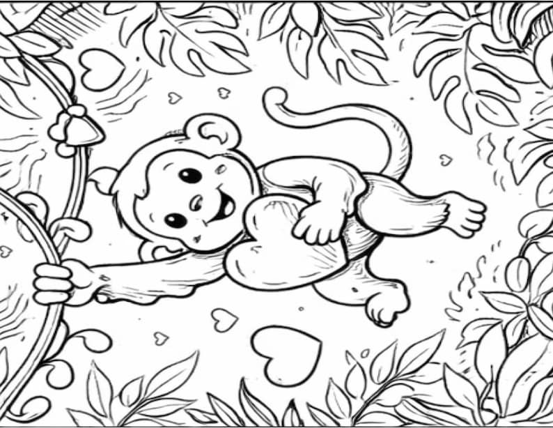 Valentine's Coloring Pages - Etsy