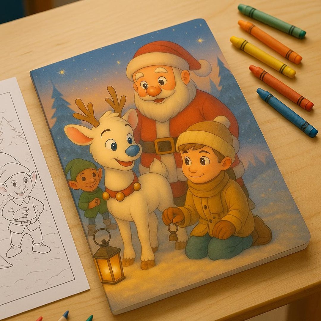 Magical Christmas Coloring Book – 40 Pages to Color - Etsy