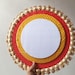 Set of 2 Hand & Foot Print Welcome Platter Cloth | Bridal Swagat Asan ...