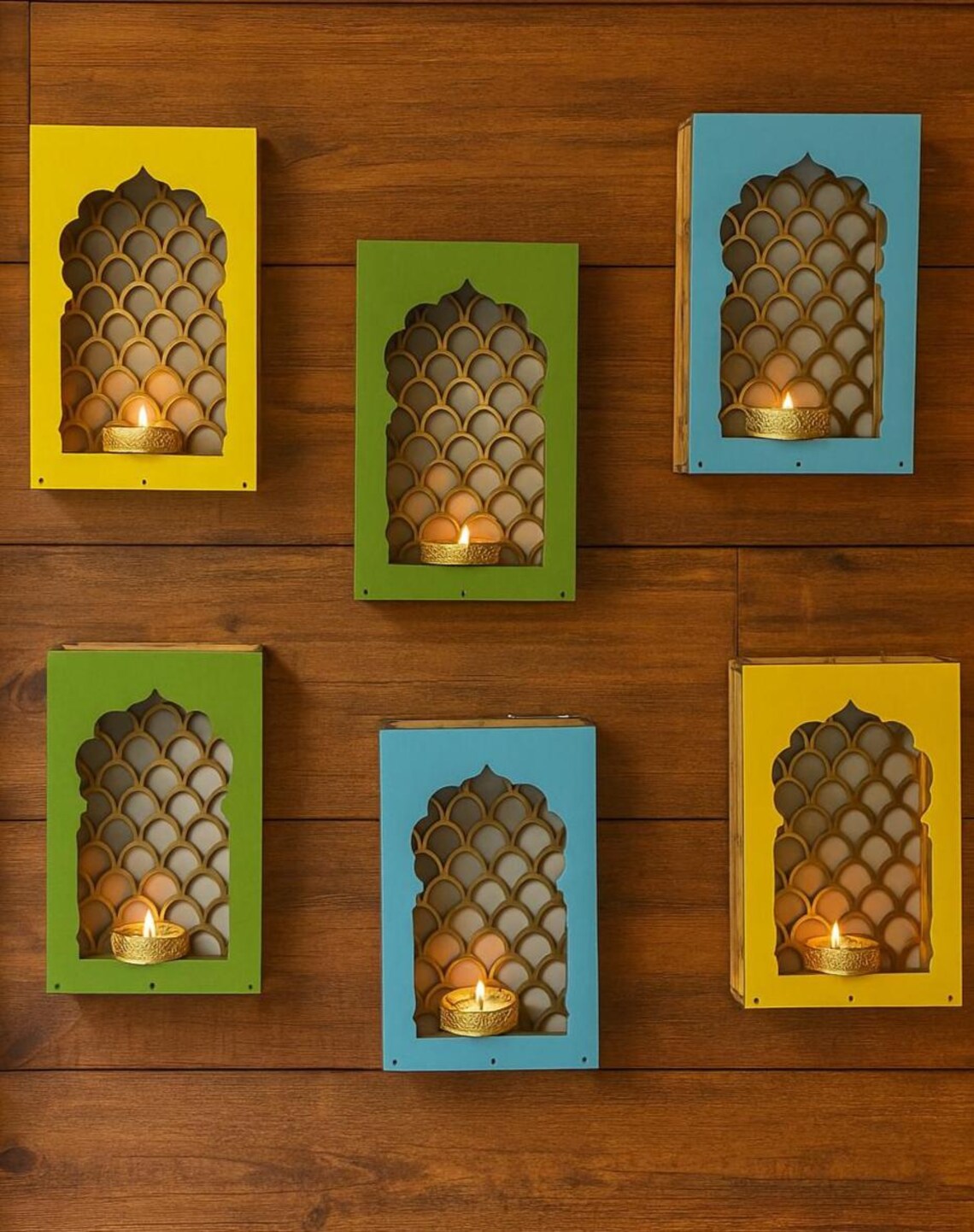Handcrafted Rajasthani Jali Jharokha Wall Hanging, Rajwadi Haveli ...