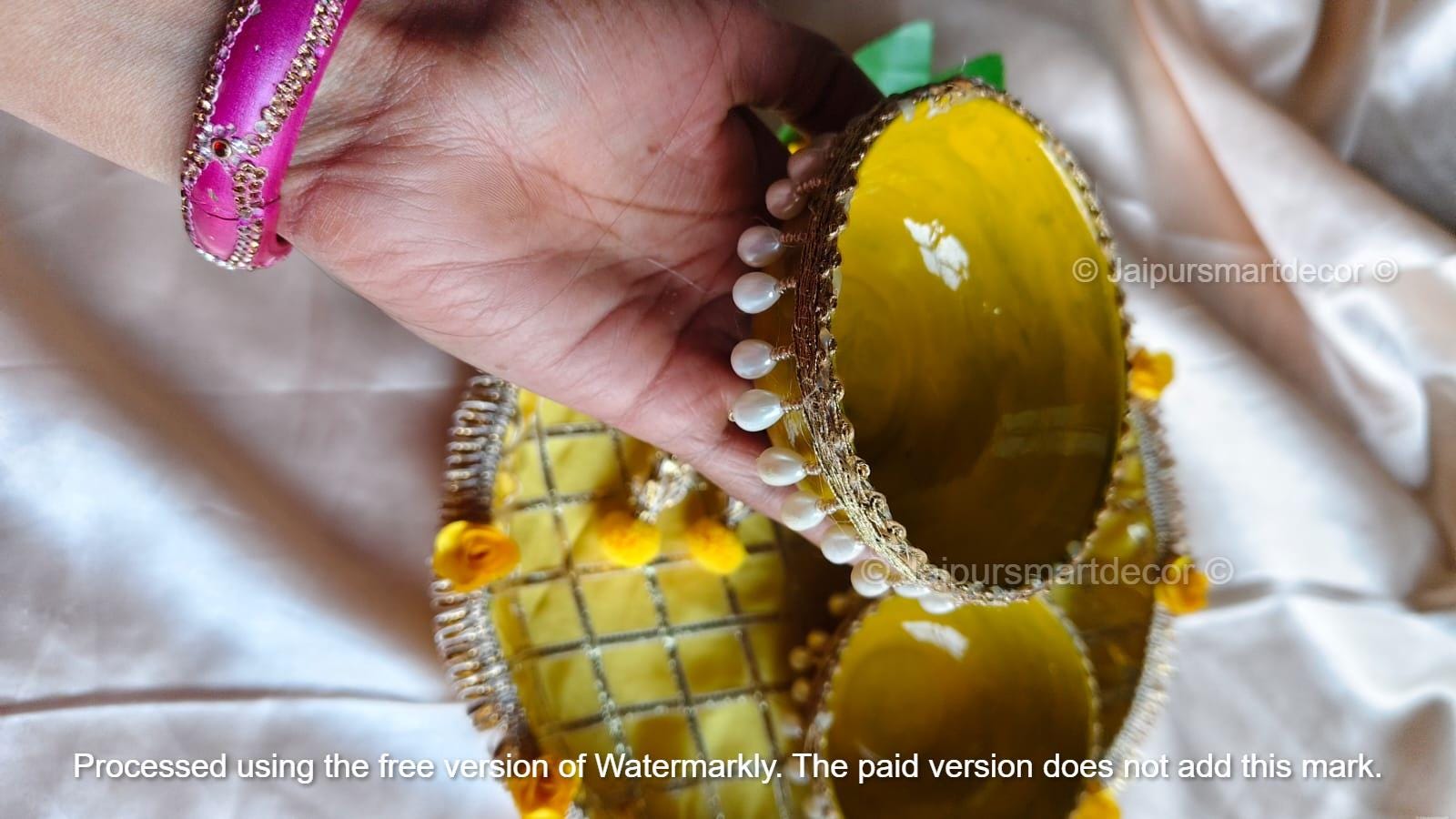Haldi Tray Decor for Wedding, Mehndi |indian Pakistani Maiyan ...