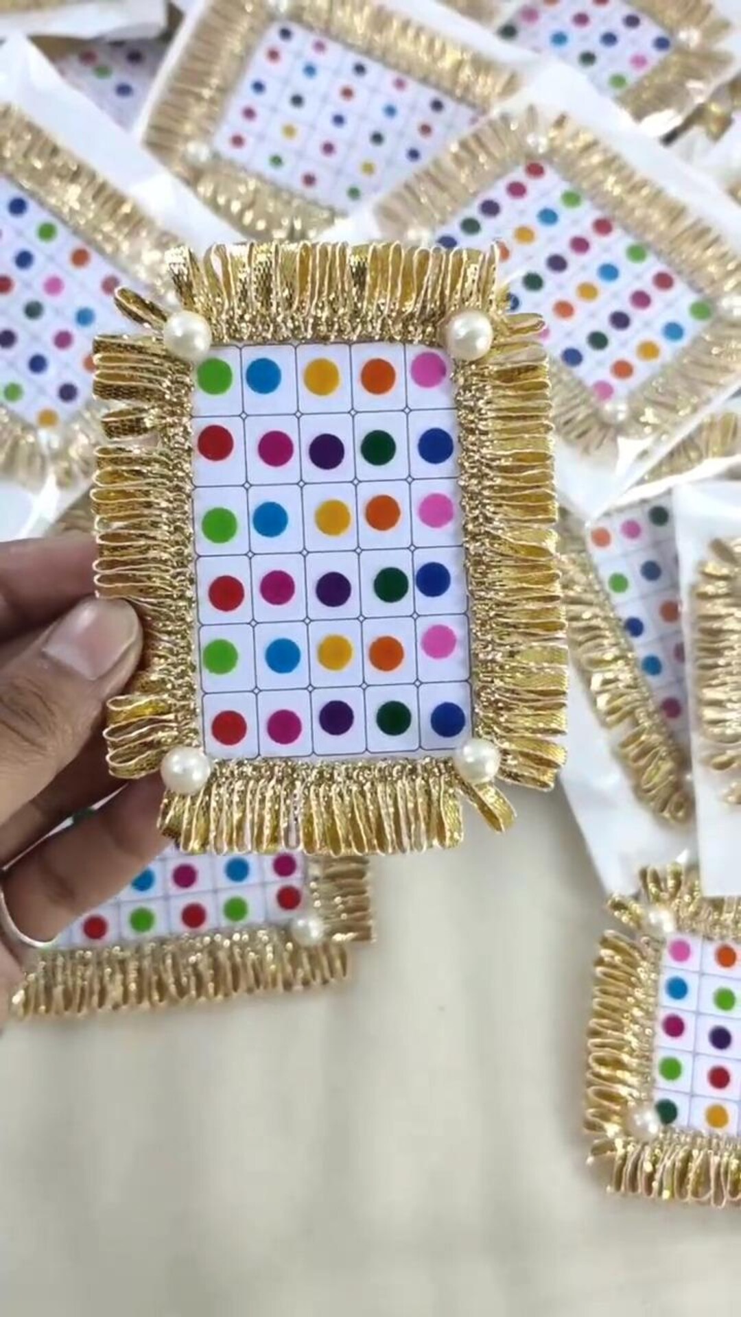 Assorted Lace Design Indian Bindi Book – Mehendi Favor, Pooja Return ...