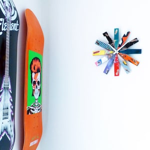 Wheel Bite Skateboard Clock- 10.5" (267mm) Dia. Wall Clock by Deckstool ...