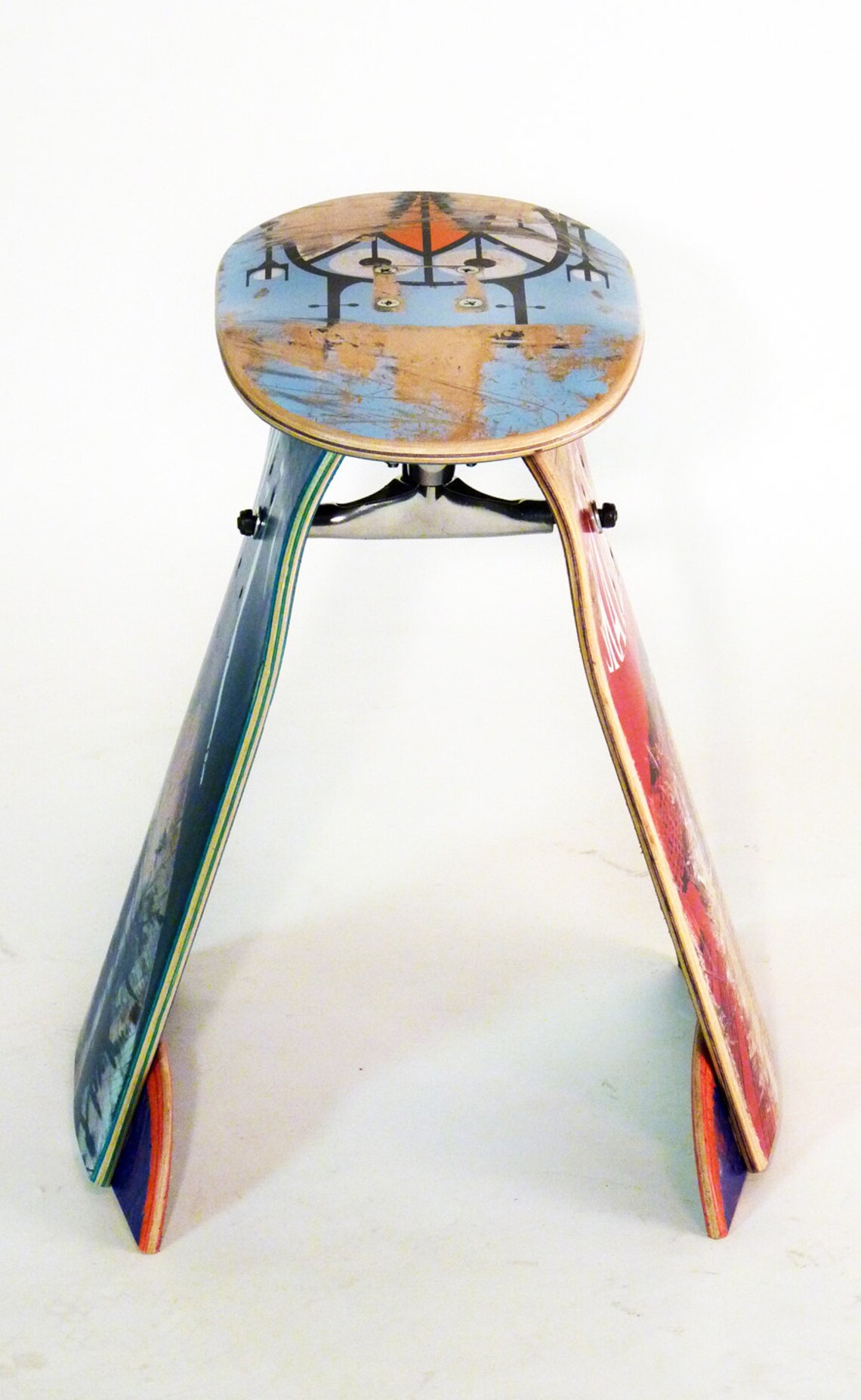 Basic Deckstool Recycled Skateboard Stool. Furniture Made - Etsy