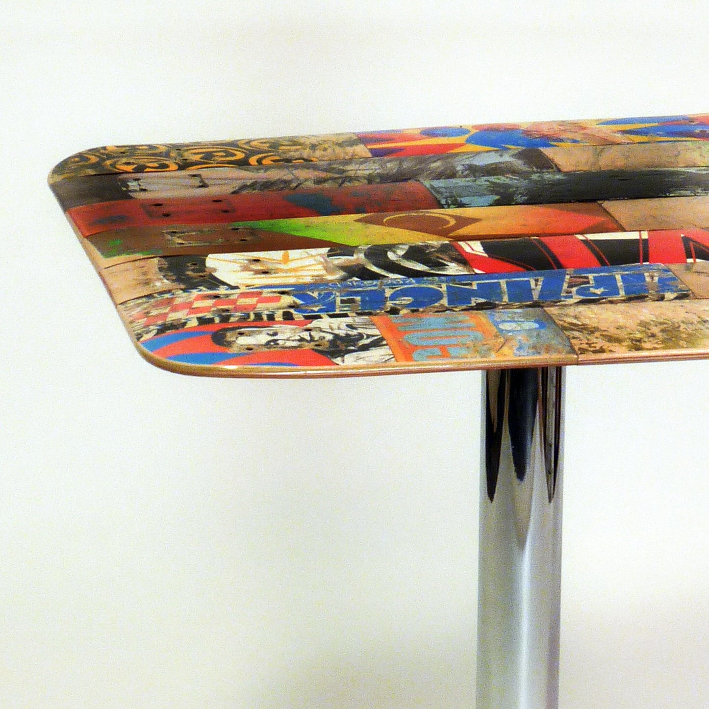 Recycled Skateboard Cafe Table 30 X 30 Square by Deckstool | Etsy