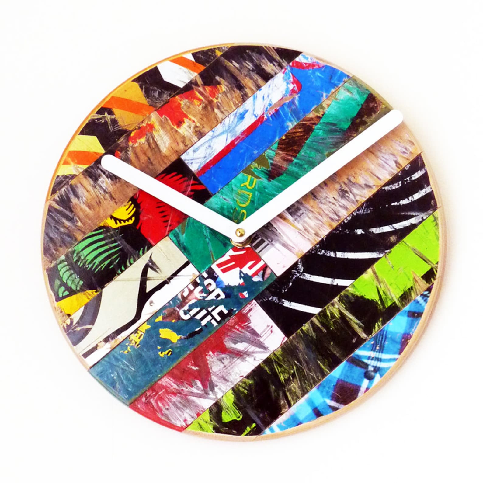 Basic Skateboard Clock 10 Dia. Round Wall Clock by - Etsy