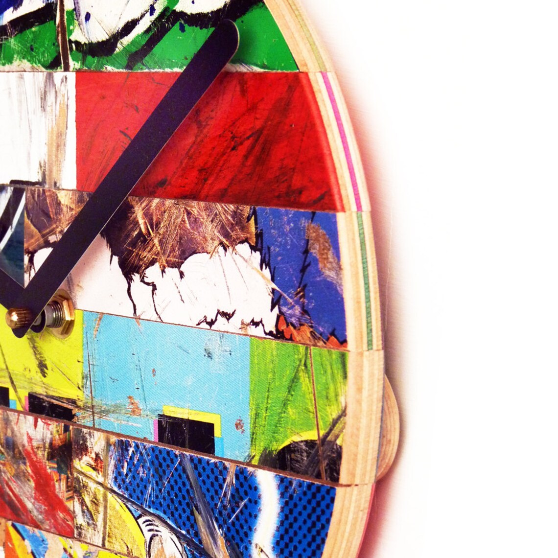 Basic Skateboard Clock 10 Dia. Round Wall Clock by - Etsy
