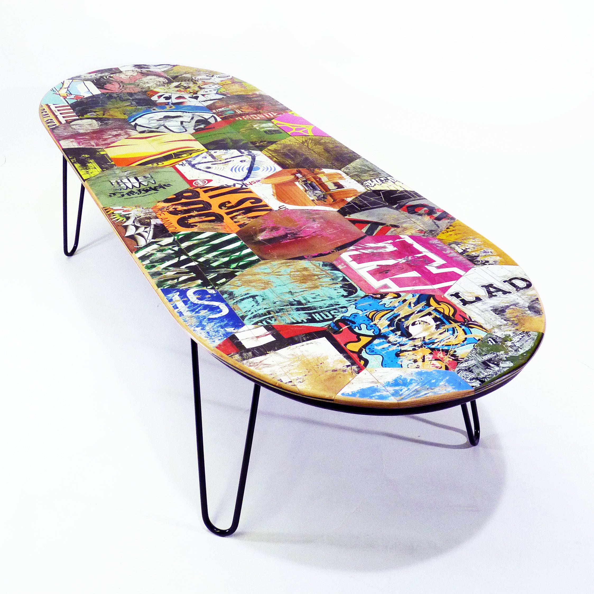 Hex Skateboard Tile Coffee Table - Etsy