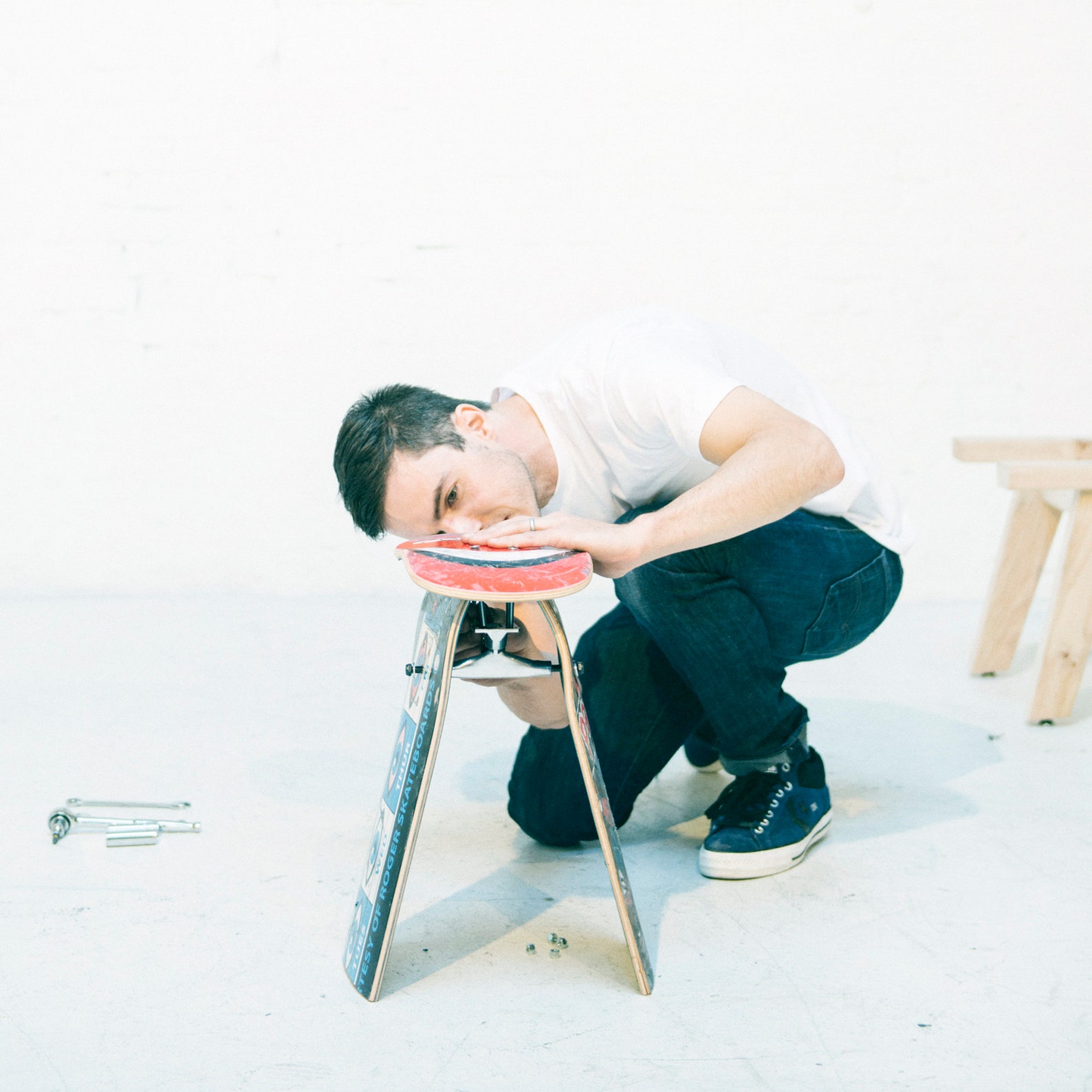 Basic Deckstool - Recycled Skateboard Stool. Furniture Made From ...