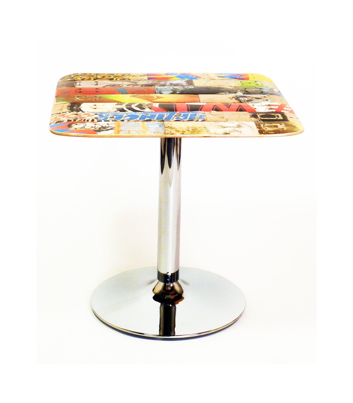 Recycled Skateboard Cafe Table 30 X 30 Square by Deckstool | Etsy