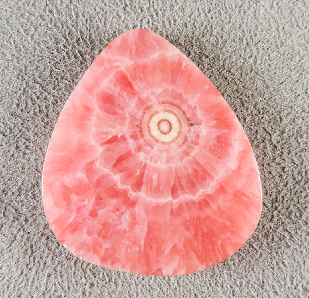 Rhodochrosite Stalactite Eye, Natural Rhodochrosite Cabochon From ...