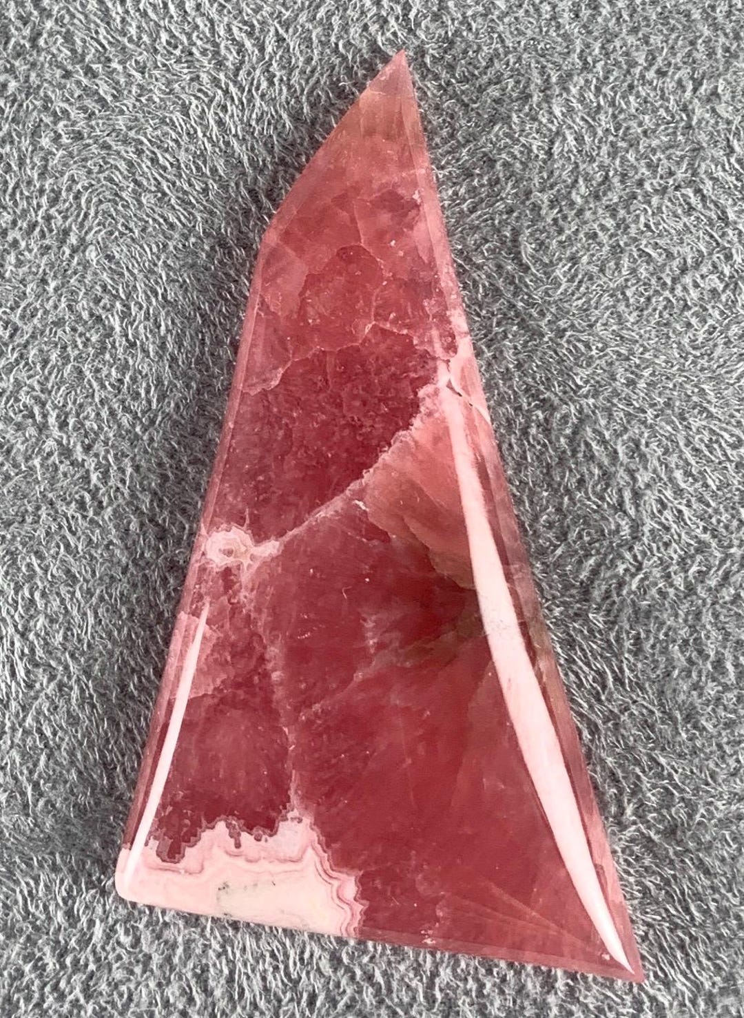 Rhodochrosite Cab, Rhodochrosite With Marcasite Cab, C6582, Hand Cut by ...