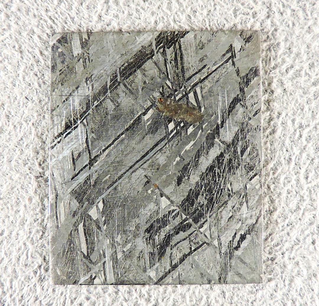 Meteorite Slice, Meteorite Sliced and Etched Cab, Meteorite Slice From ...