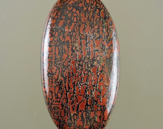 Dinosaur Bone Cabochon, Fossil Dinosaur Bone Cab, Red Dino Cab, Fossil ...