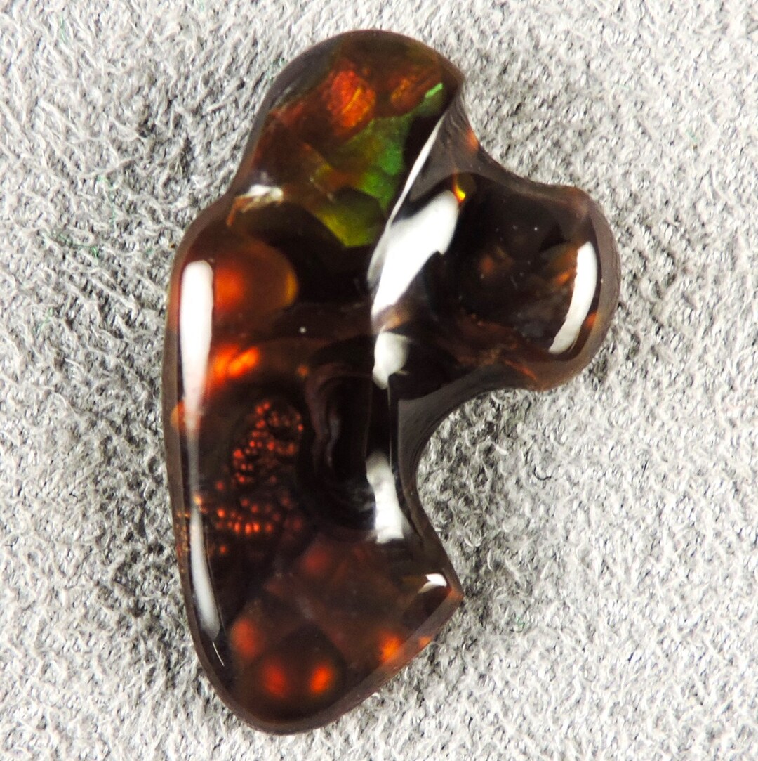 Fire Agate Cabochon, Fire Agate Cab, Red and Green Fire Cab, C6389 ...