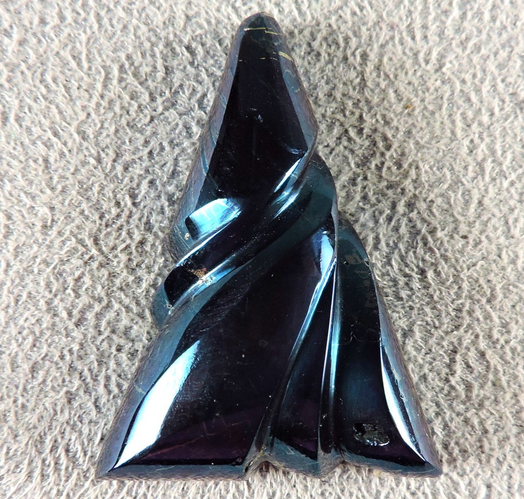 Covellite Cabochon, Midnight Blue Covellite Cab, C6206, Hand Cut From ...