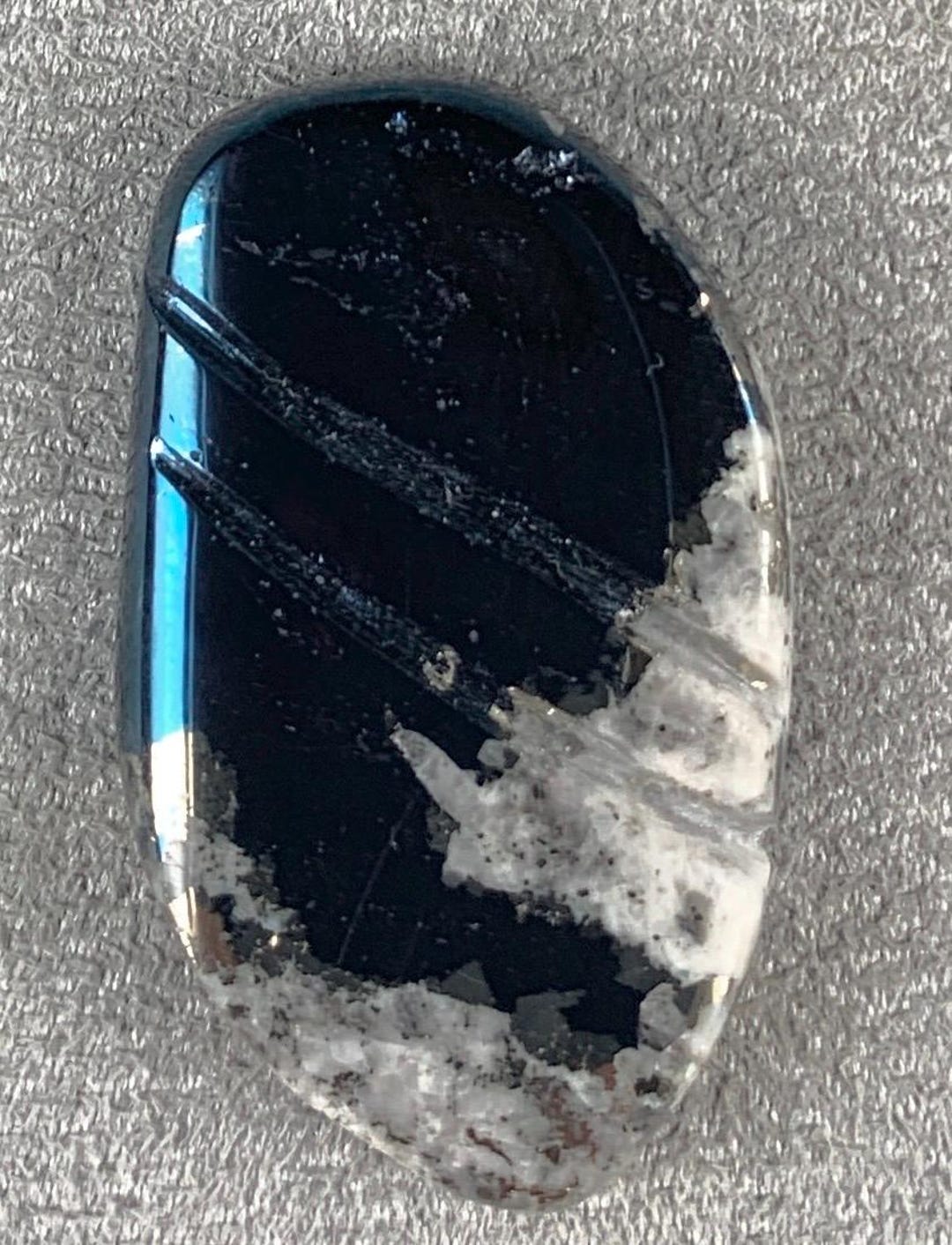 Covellite Cabochon, Midnight Blue Covellite Cab, Sculpted Covellite Cab ...