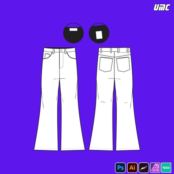 Bell Bottom Jeans - Etsy