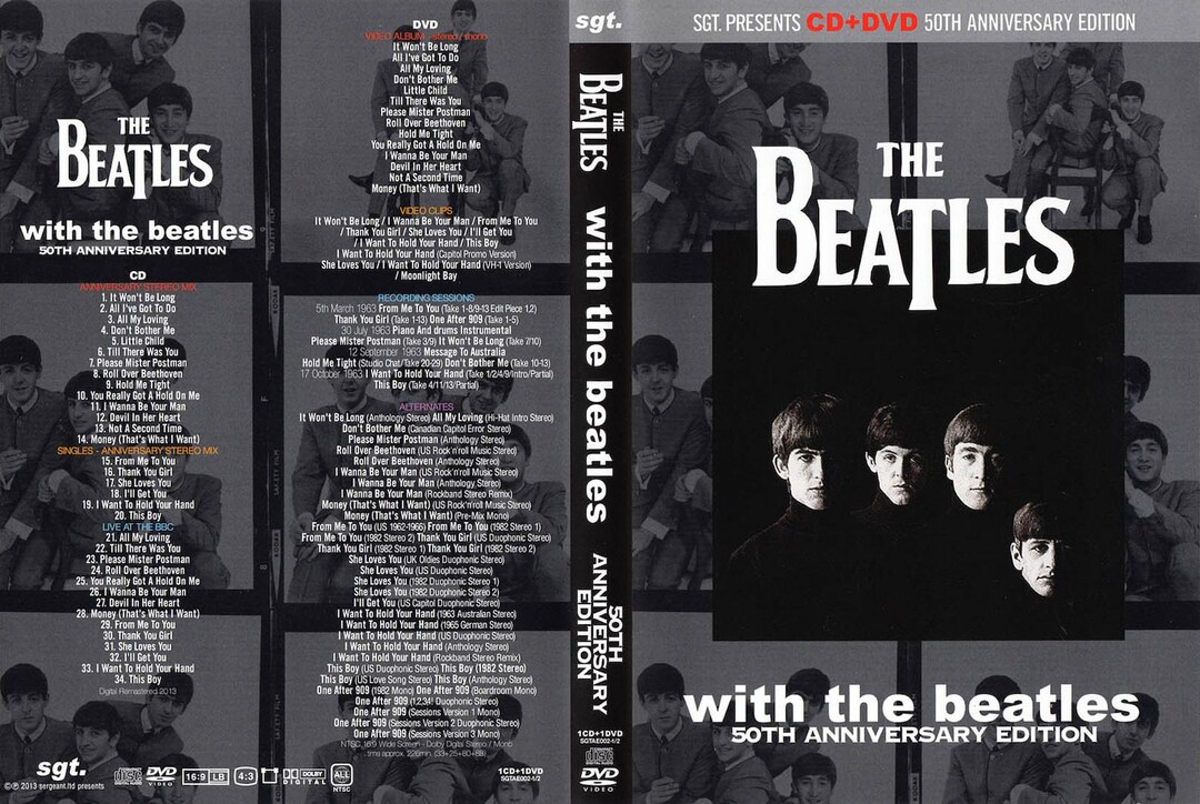 The Beatles With the Beatles 50th Anniversary 1 CD / 1 DVD With Video ...
