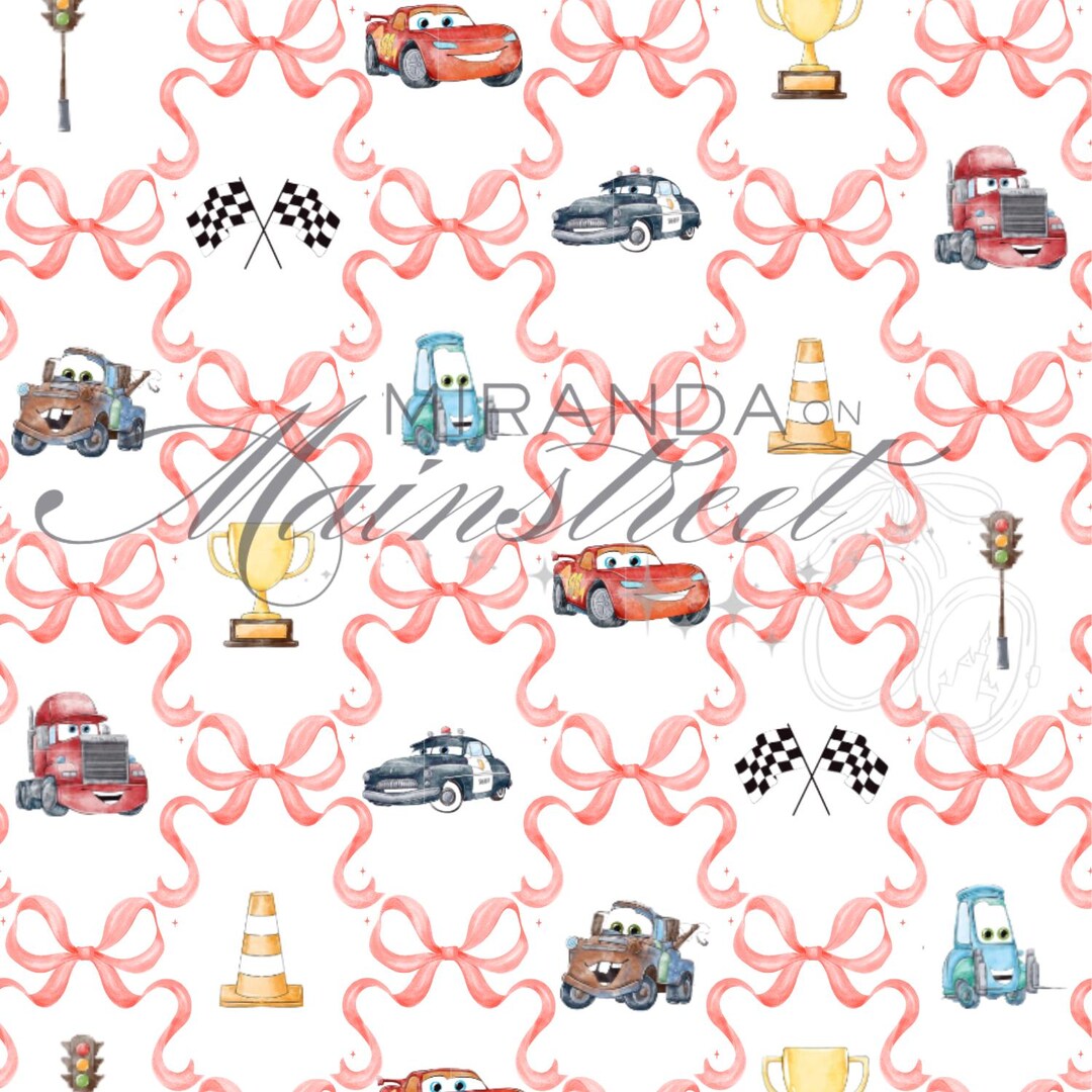 Disney Pixar Cars Digital Paper Pattern Theme, Cars Seamless Patterns ...