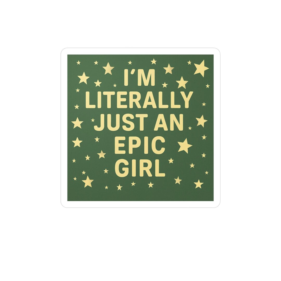 Epic Universe Girl Vinyl Decals: Laptop, Water Bottle Stickers - Etsy