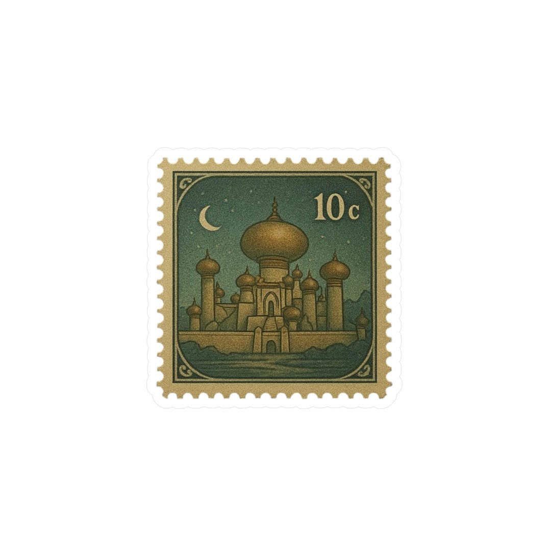 Aladdin Agrabah Castle Vinyl Decal, Vintage-inspired Decorative Sticker ...