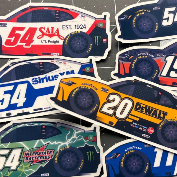 Nascar Stickers - Etsy