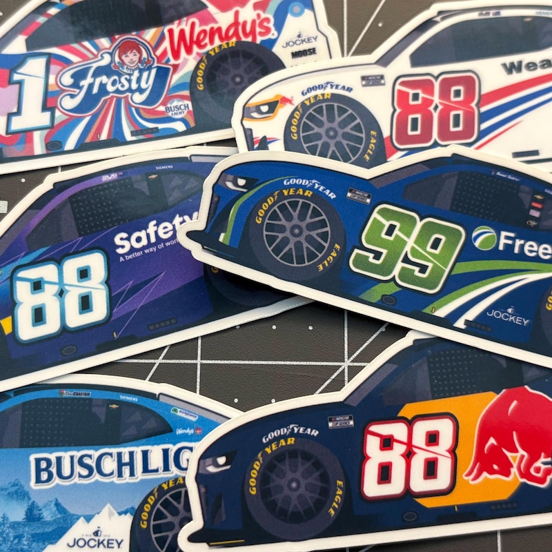 Nascar Stickers - Etsy