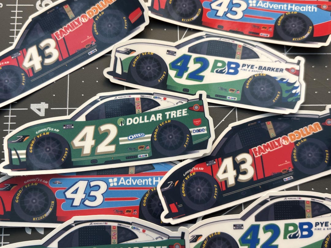 2025 NASCAR Legacy Motor Club Stickers - Etsy