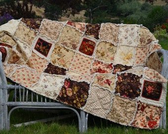 Queen size rag quilt | Etsy