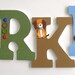 Set of 6 Decorated 9" Wooden Letters, Personalized Nursery Name Décor ...
